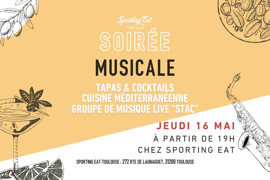 Une soirée musicale en terrasse pour l'arrivée des beaux jours ! - sporting-eat